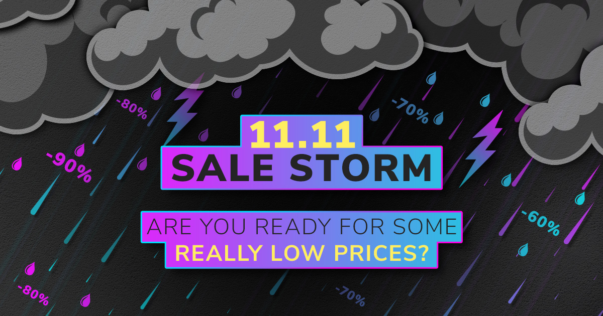 11.11 Sales Storm - Up to 96% OFF