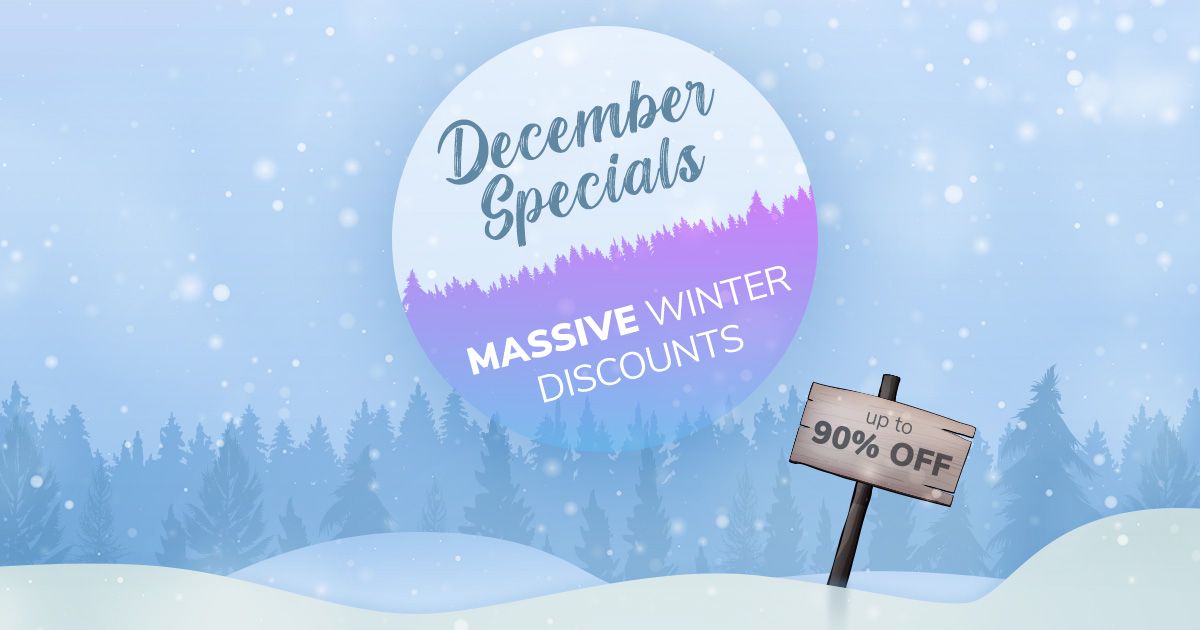 Massive Winter Discounts! Up to 90% OFF
